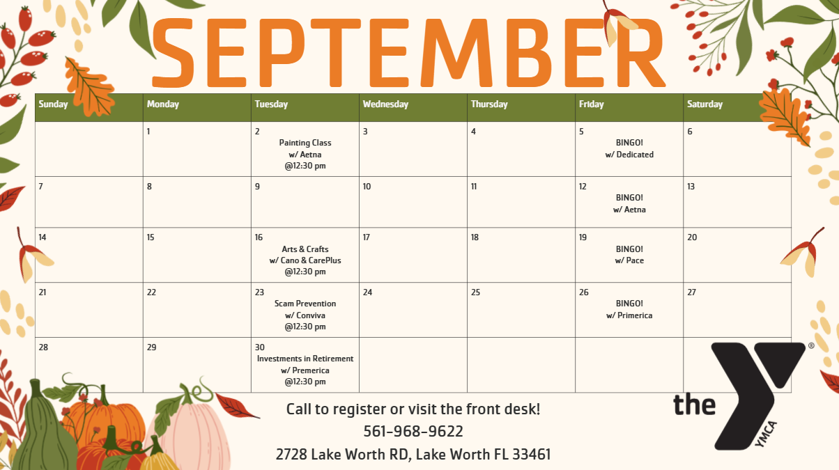 Events Calendar | YMCA of the Palm Beaches